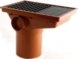 110mm Rectangular Drain Hopper Spigot End | Drainage fittings - www ...