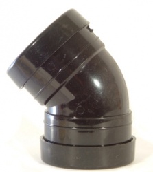 110mm 135° Double Socket Bend - www.drainagefittings.co.uk