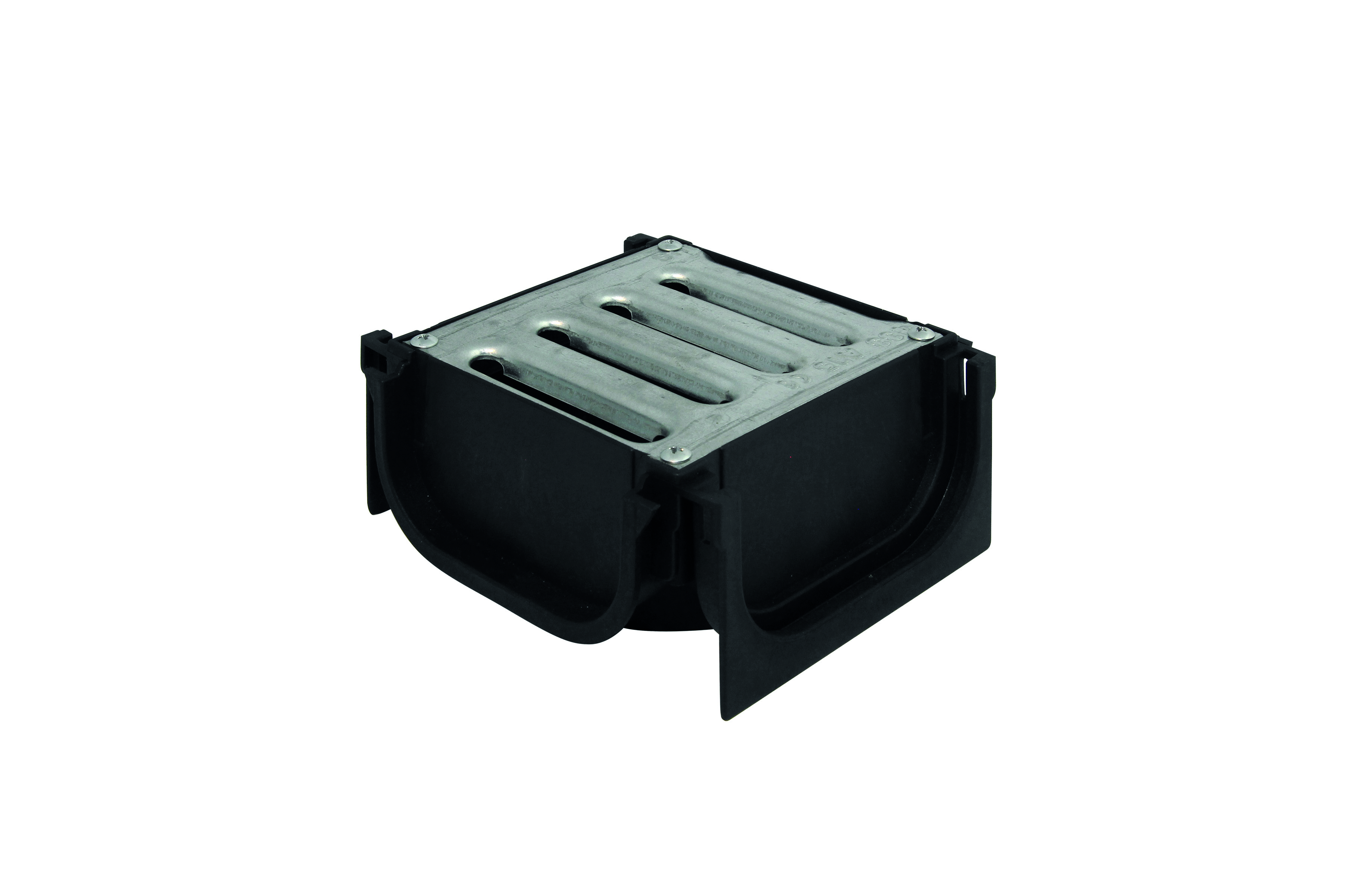 SABdrain Shallow Channel Quad Box A15 Galvanised Grate | Drainage ...