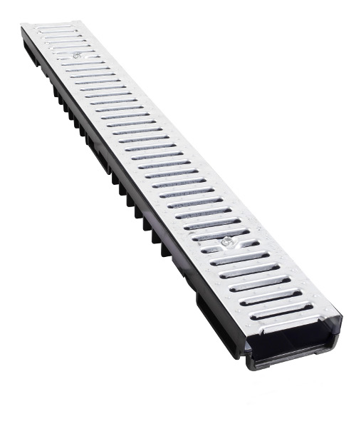 Low Profile Drainage Channel x 1m Galvanised Grate | Drainage fittings ...