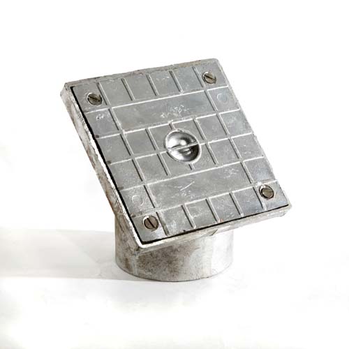 110mm Square Aluminium Rodding Eye - www.drainagefittings.co.uk