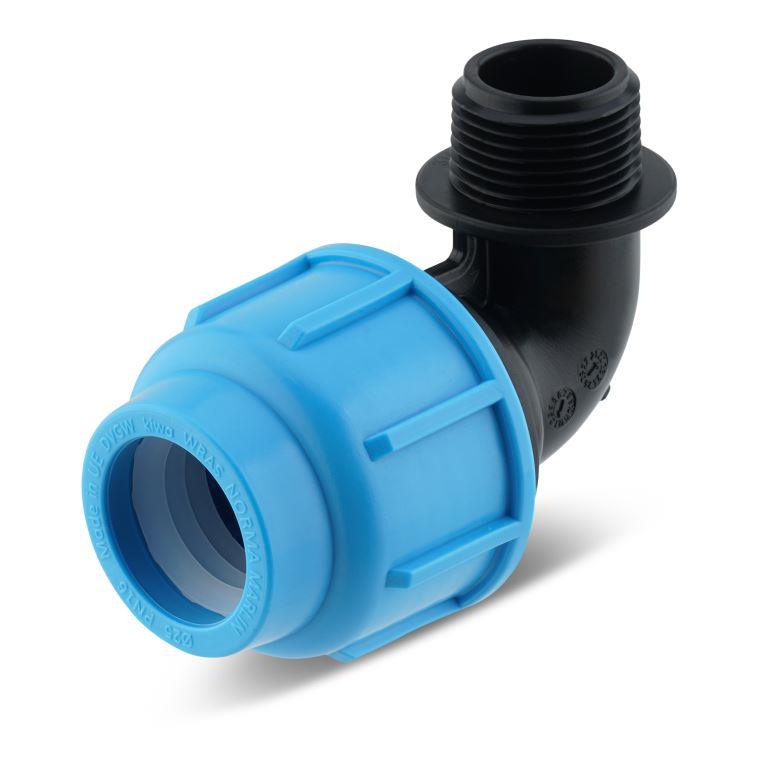 20mm MDPE Elbow x ½” Male BSP | Drainage fittings - www ...
