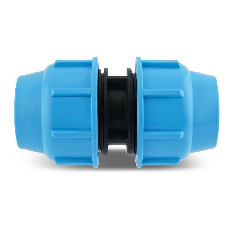 50mm MDPE Coupling - www.drainagefittings.co.uk