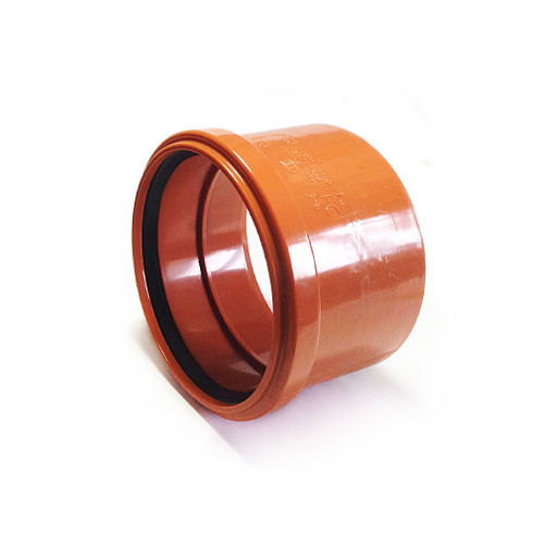 110mm Single Socket Coupling - www.drainagefittings.co.uk