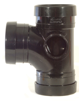 110mm Soil Pipe 92.5° Bossed Branch Triple Socket | Drainage fittings ...