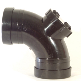 110mm 92.5° Access Bend D/S - www.drainagefittings.co.uk