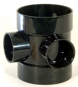 110mm Short Bossed Pipe (63mm boss) - www.drainagefittings.co.uk