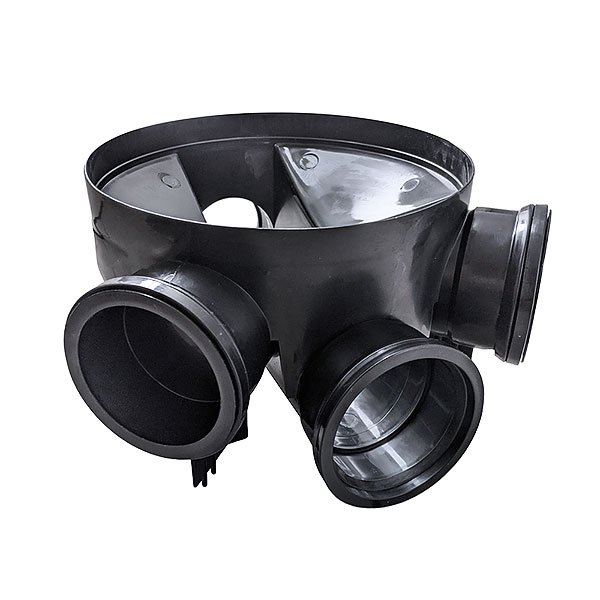 320mm Diameter Chamber Base 2 side inlets - www.drainagefittings.co.uk