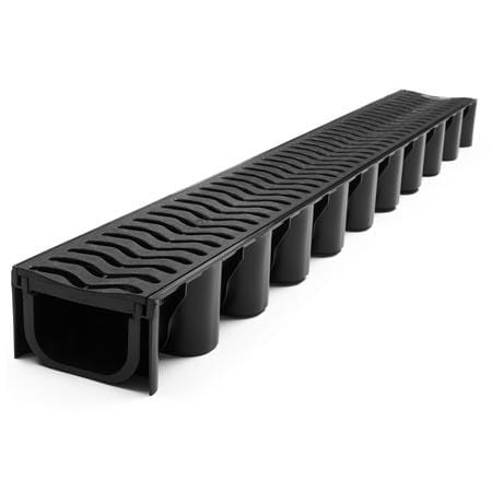 Shallow Polydrain Channel x 1m HDPE Grid CDP1000 - www.drainagefittings ...