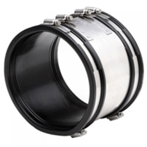 265-290mm Flexible Coupling with Shear Band - www.drainagefittings.co.uk
